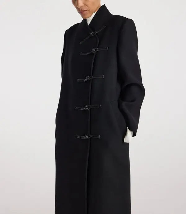 RÓHE Wool Coat With Chinese Frog Closures