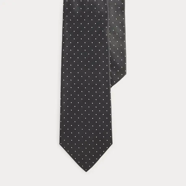 Ralph Lauren Pin Dot Peau De Soie Tie