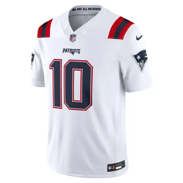Nike Drake Maye New England Patriots Nfl Limited Jersey - White