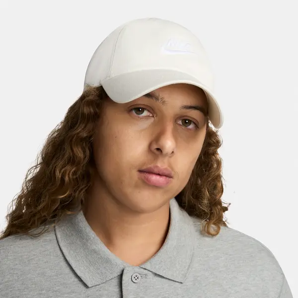 Nike Club Unstructured Futura Wash Cap - White