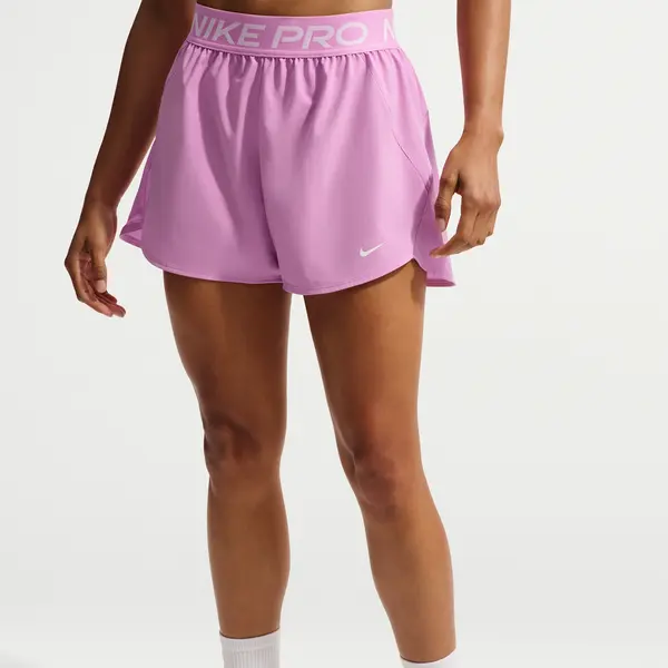 Nike Pro Dri-fit Mid-rise Brief-lined 3" Woven Shorts