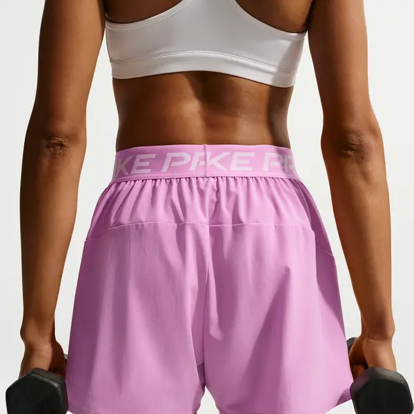 Nike Pro Dri-fit Mid-rise Brief-lined 3" Woven Shorts