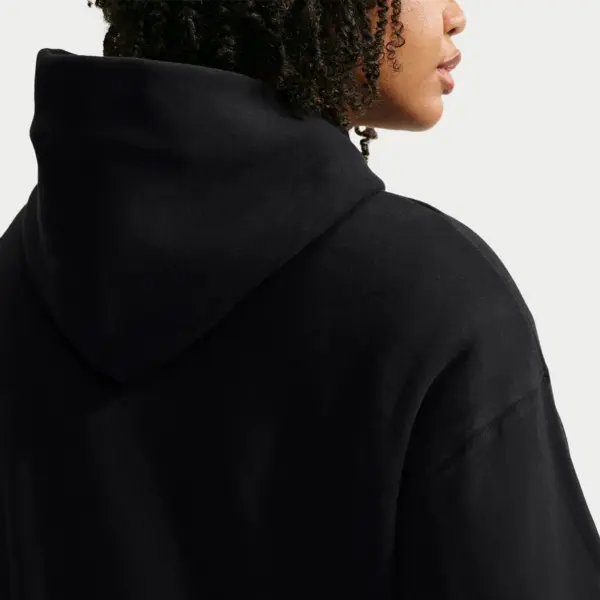 Nike Studio Fleece Medium Weight Oversized Pullover Logo Hoodie