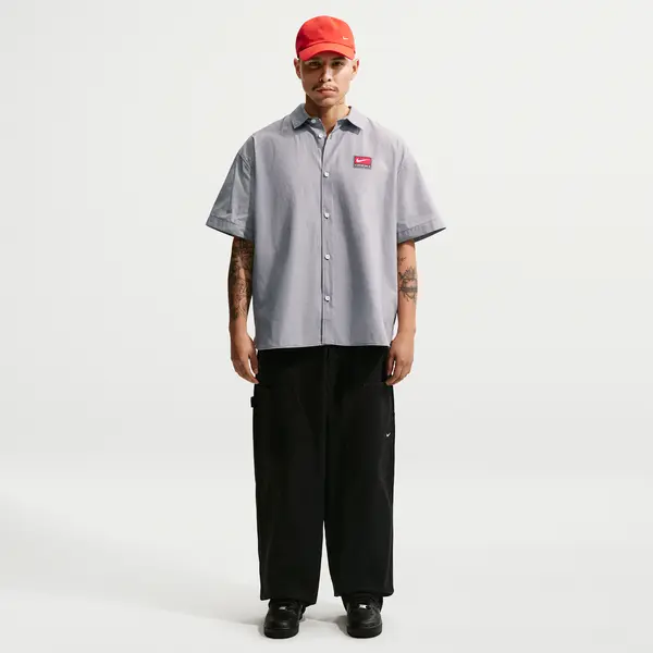 Nike Life Short-sleeve Button-down Top