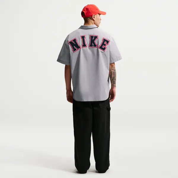 Nike Life Short-sleeve Button-down Top