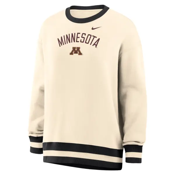 Nike Phoenix Oversized Crew-neck Sweatshirt - Brown