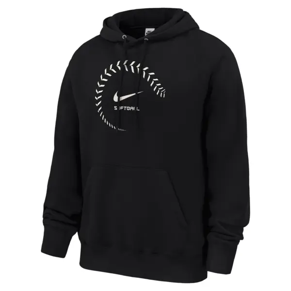 Nike Swoosh Club Softball Fleece Hoodie - Black
