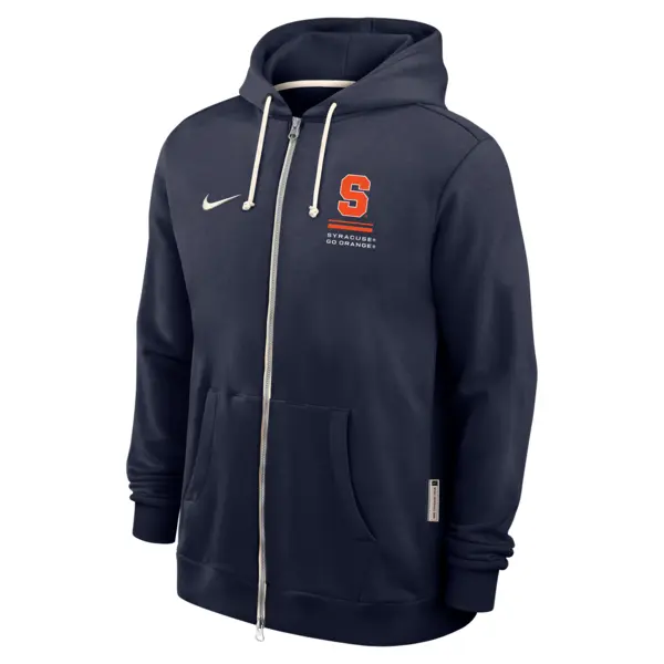 Nike Syracuse Sideline Standard Issue Dri-fit College Full-zip Hoodie