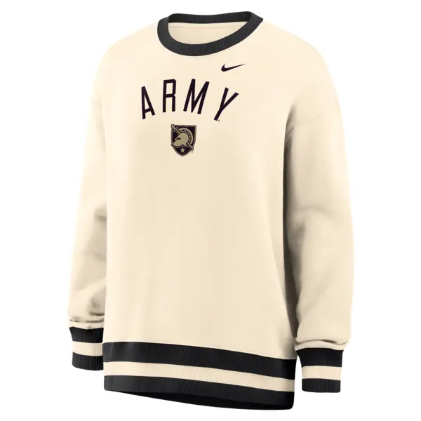 Nike Phoenix Oversized Crew-neck Sweatshirt - Brown