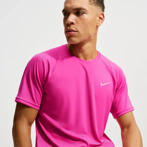 Nike Hydroguard Essential Dri-fit Uv Short Sleeve Top - Pink
