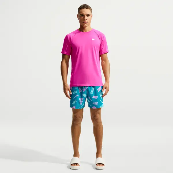Nike Hydroguard Essential Dri-fit Uv Short Sleeve Top - Pink