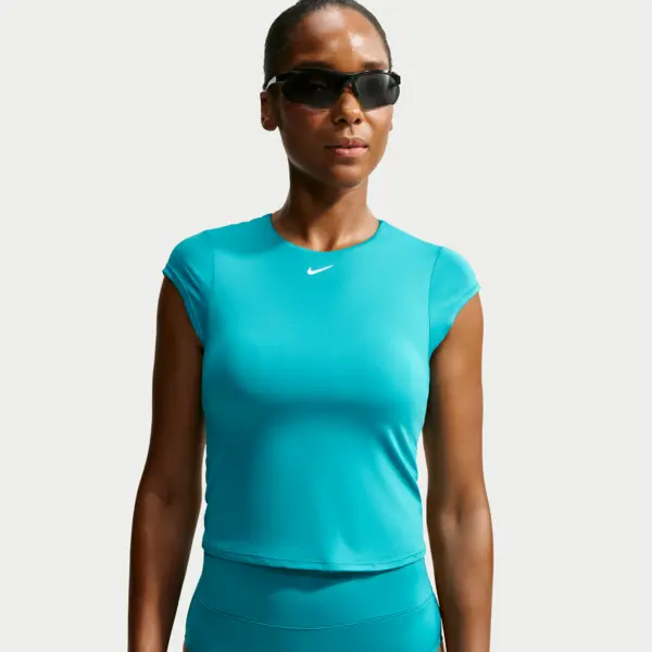 Nike Swim Effortless Essential Cap Sleeve Swim Top - Green