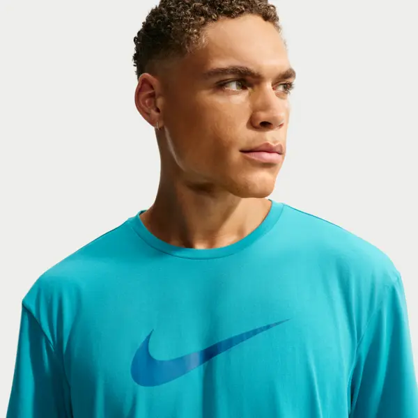Nike Swim Hydroguard Dri-fit Uv Short Sleeve Top - Green