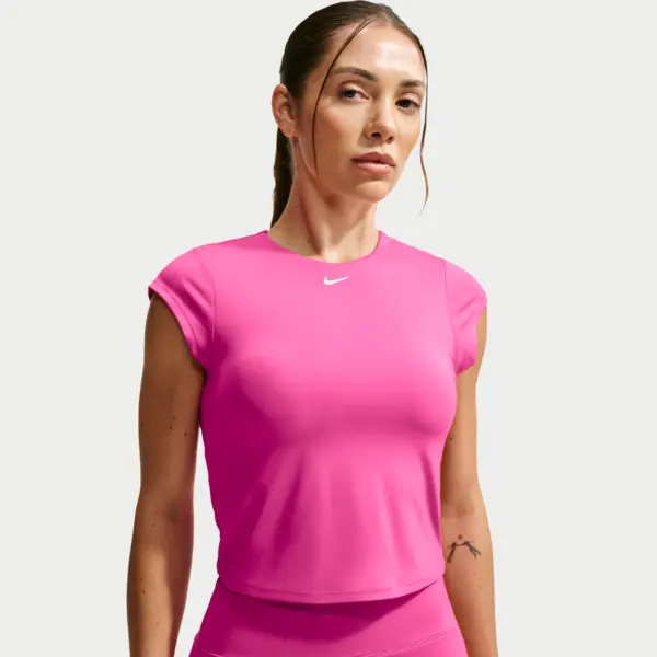 Nike Swim Effortless Essential Cap Sleeve Swim Top - Pink
