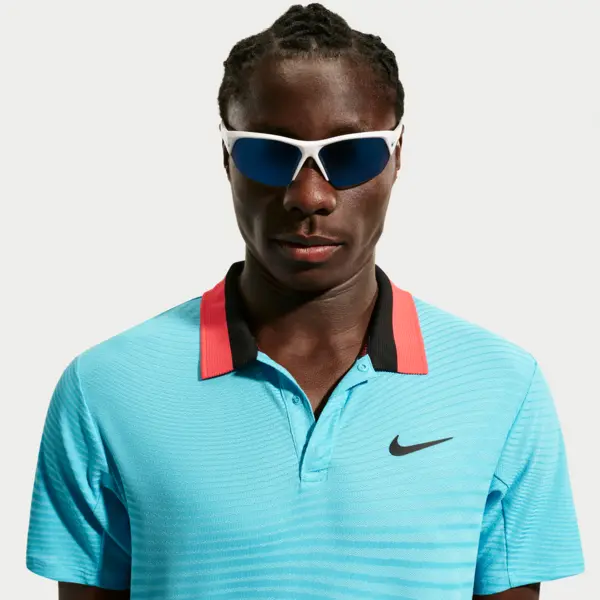 Nike Court Slam Aero-fit Tennis Polo - Blue