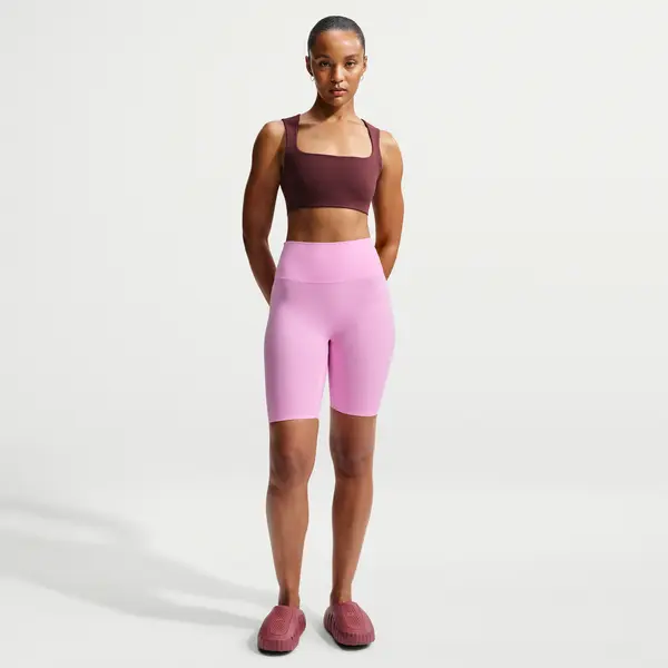 Nike Zenvy High-waisted 8" Biker Shorts - Pink