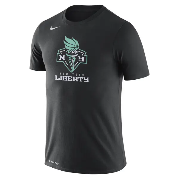 Nike New York Liberty Logo Dri-fit Wnba T-shirt - Black