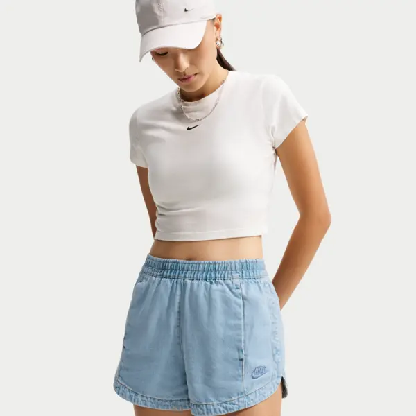 Nike Sportswear Tempo Mid-rise Denim Shorts