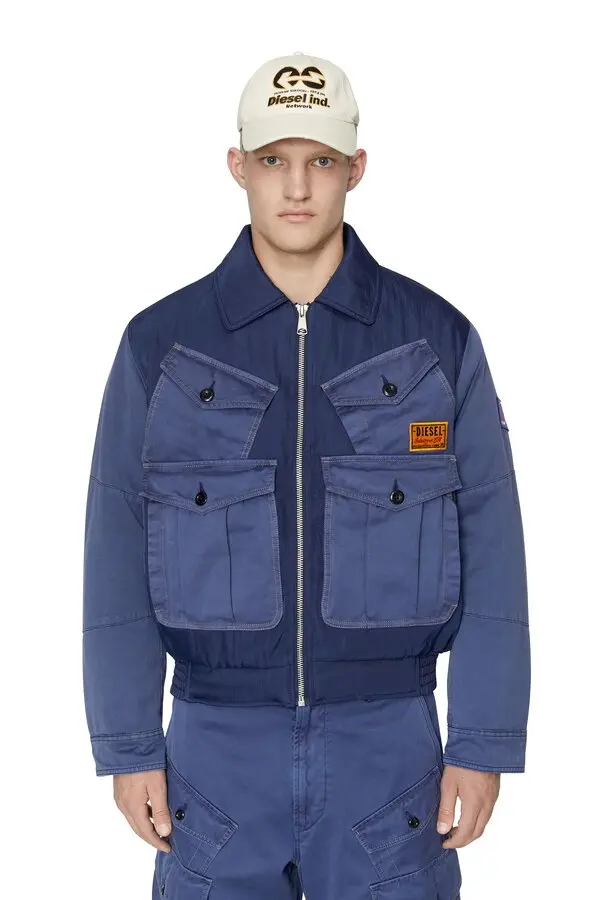 DIESEL® Padded Jacket With Utility Pockets