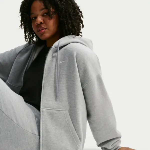 Nike Studio Fleece Medium Weight Oversized Full-zip Hoodie