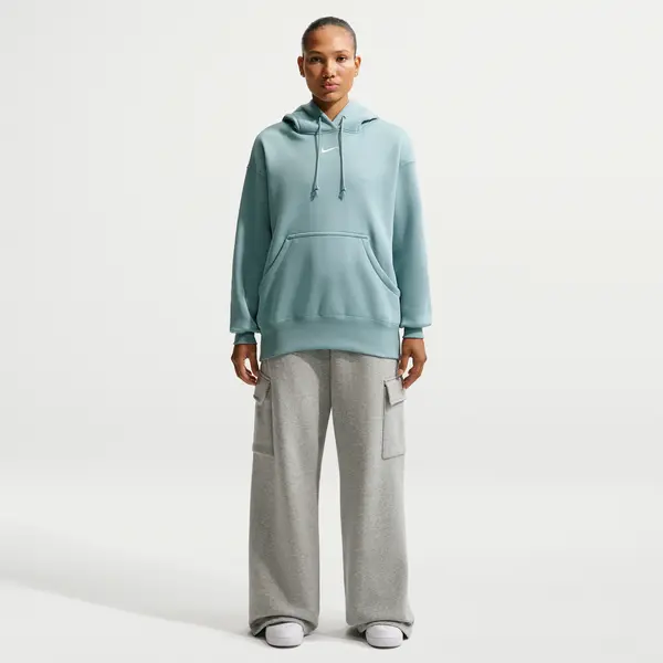 Nike Phoenix Fleece Oversized Pullover Hoodie - Green