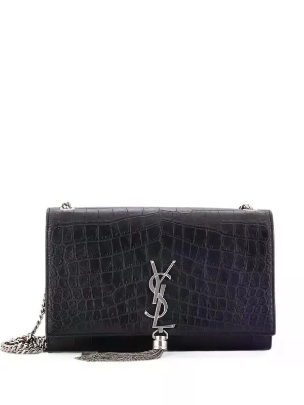 Saint Laurent Monogram Crossbody Bag - Black