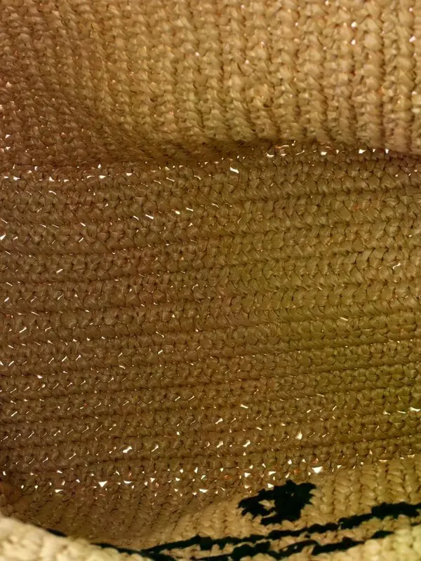 Prada Logo Raffia Large Tote Bag