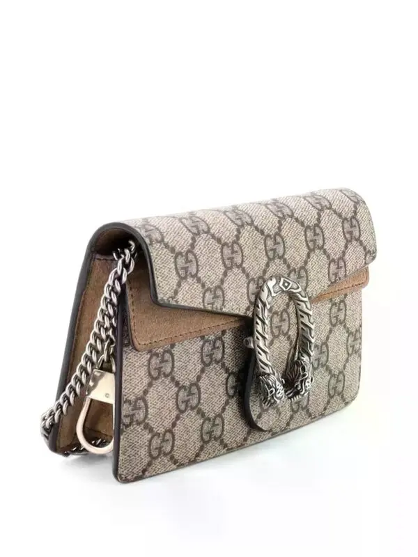 Gucci Dionysus Bag Gg Coated Canvas Super Mini Crossbody Bag