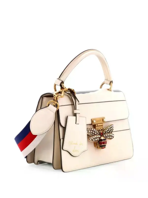 Gucci Queen Margaret Top Handle Bag Leather Small Satchel