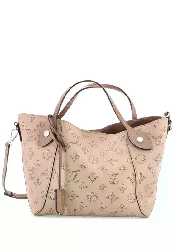 LOUIS VUITTON Hina Handbag Mahina Leather Pm Shoulder Bag - Brown
