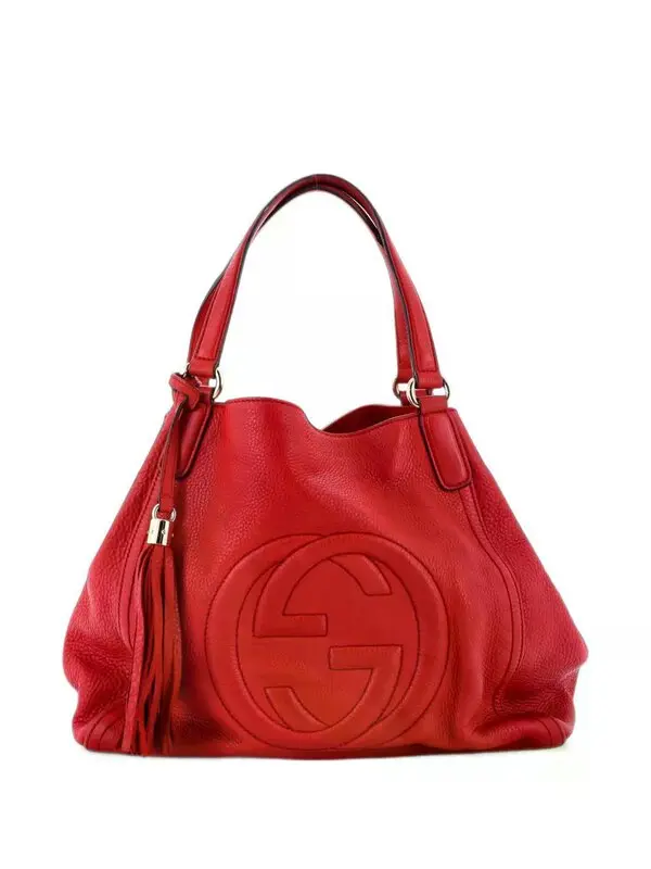 Gucci Soho Leather Medium Shoulder Bag - Red