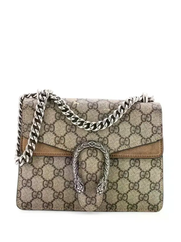 Gucci Dionysus Bag Gg Coated Canvas Mini Crossbody Bag - Brown