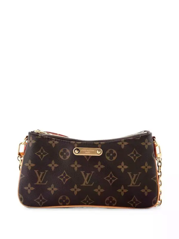 LOUIS VUITTON Liv Pochette Monogram Canvas Crossbody Bag - Brown
