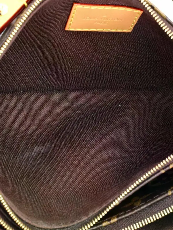 LOUIS VUITTON Monogram Canvas Pochette Bag - Brown