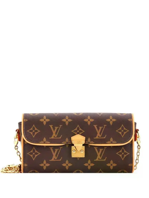 LOUIS VUITTON Camille Pochette Monogram Canvas Clutch Bag - Brown