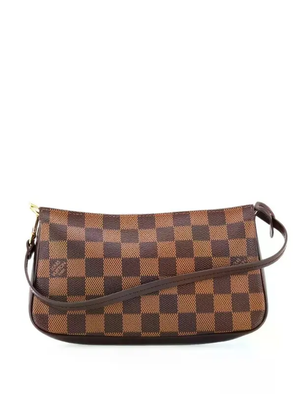 LOUIS VUITTON Navona Pochette Accessoires Damier Clutch Bag - Brown