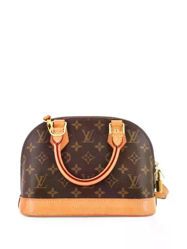 LOUIS VUITTON Alma Handbag Monogram Canvas Bb Crossbody Bag - Brown