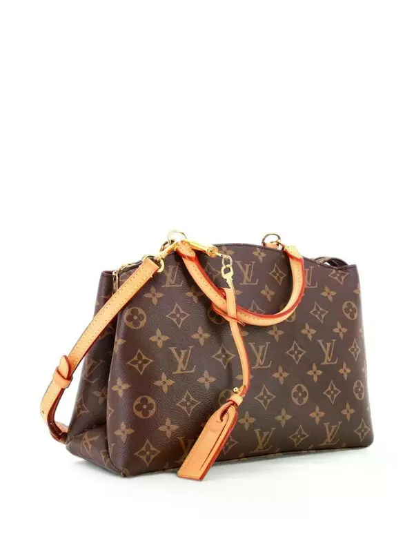 LOUIS VUITTON Petit Palais Handbag Monogram Canvas Satchel