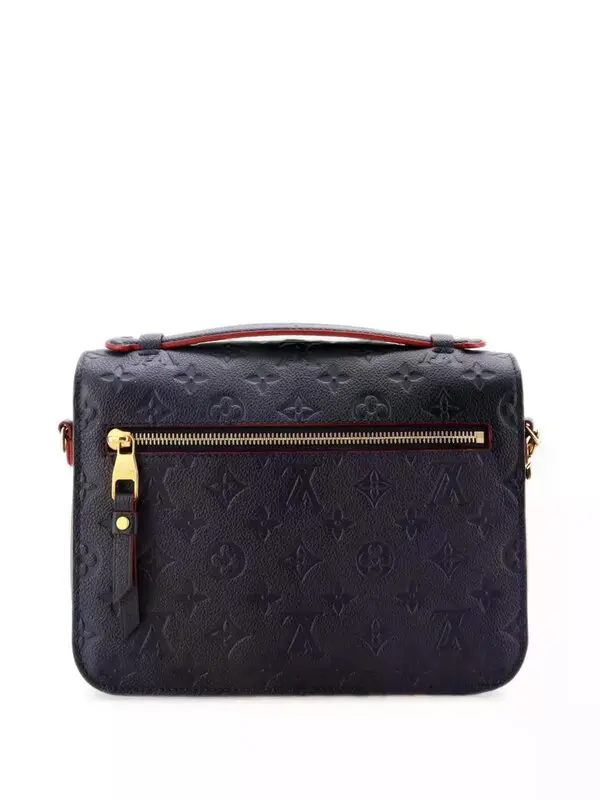 LOUIS VUITTON Monogram Empreinte Leather Pochette Metis Crossbody Bag - Blue