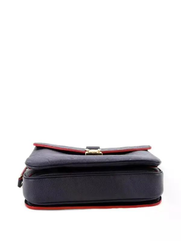 LOUIS VUITTON Monogram Empreinte Leather Pochette Metis Crossbody Bag - Blue