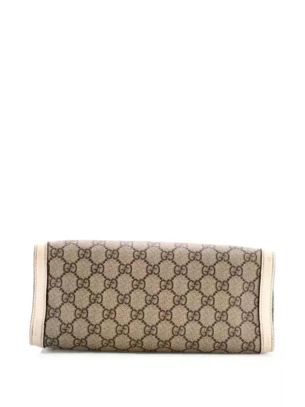 Gucci Padlock Chain Tote Gg Coated Canvas With Leather Small Shoulder Bag