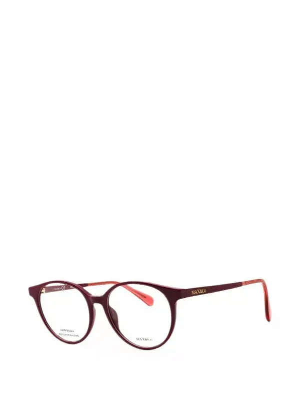 MAX&CO. Round Frame Eyeglasses - Red