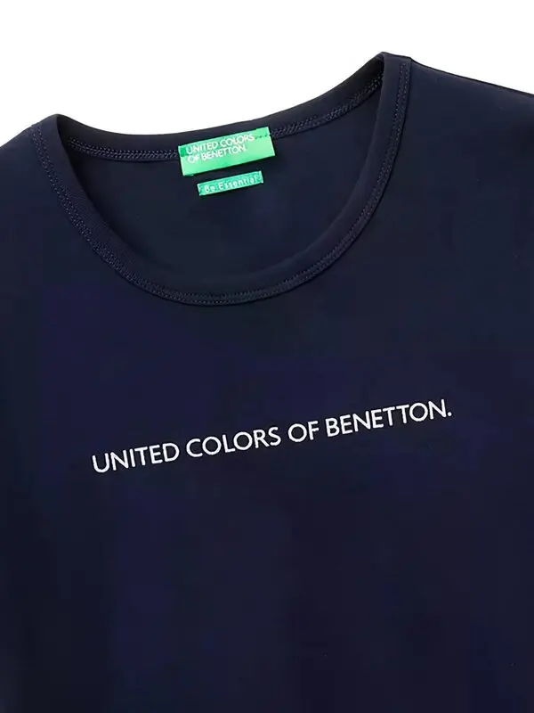 BENETTON Logo Print Short Sleeve T-shirt