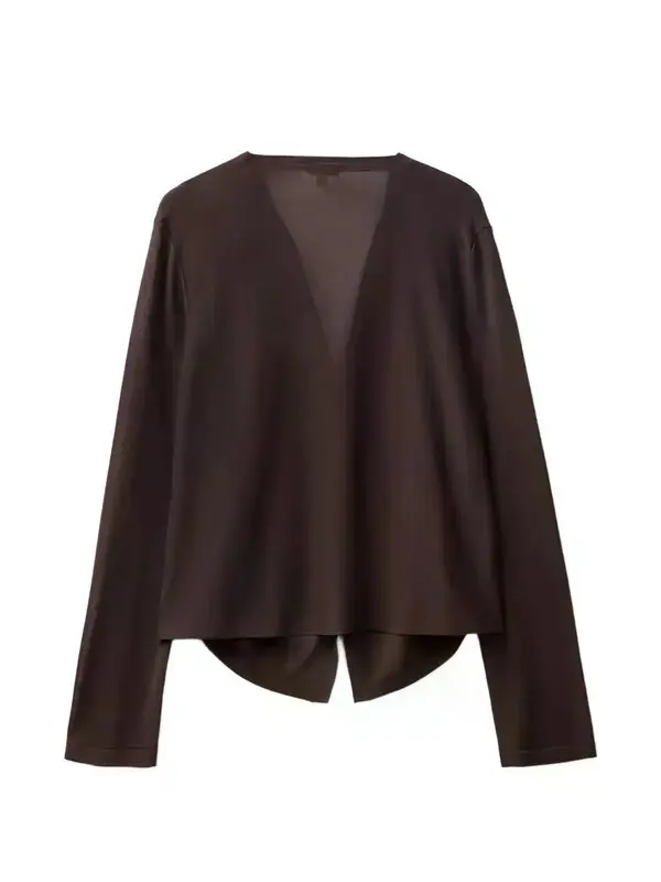 BENETTON Draped Open-front Cardigan