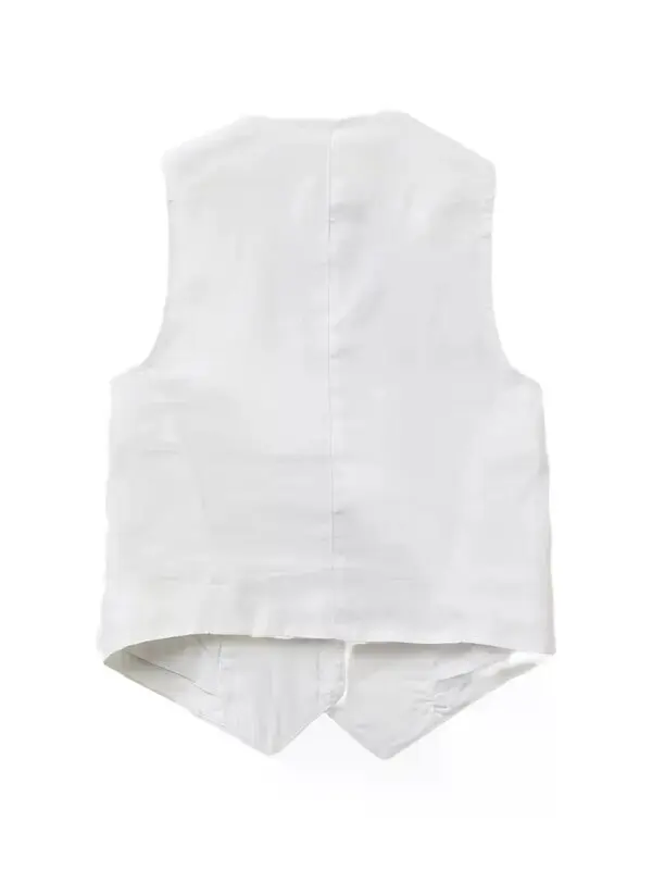 BENETTON V-neck Linen Waistcoat