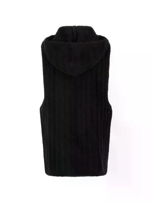 Rick Owens Ribbed Hooded Tank Top