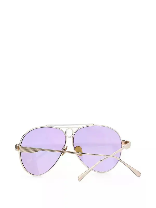 FACE.HIDE Hunter Pilot-frame Sunglasses - Gold