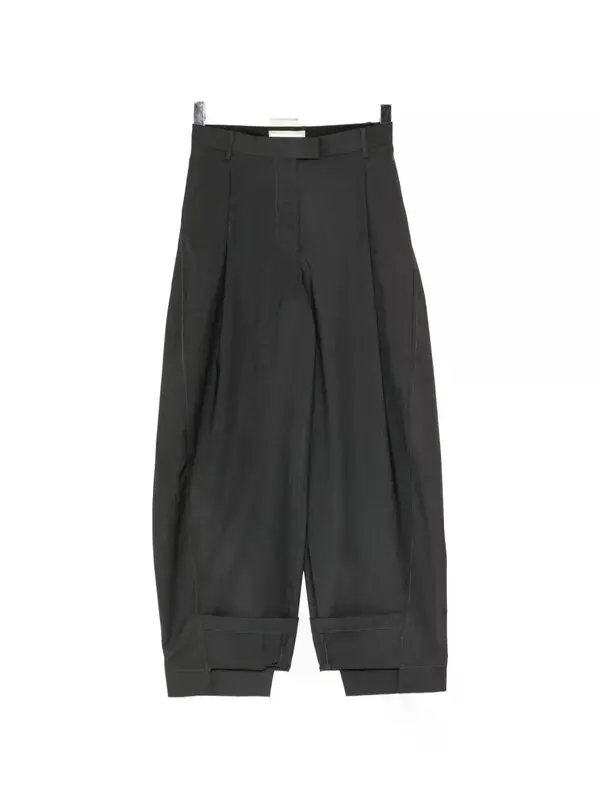 LITKOVSKA Pleated Barrel-leg Trousers