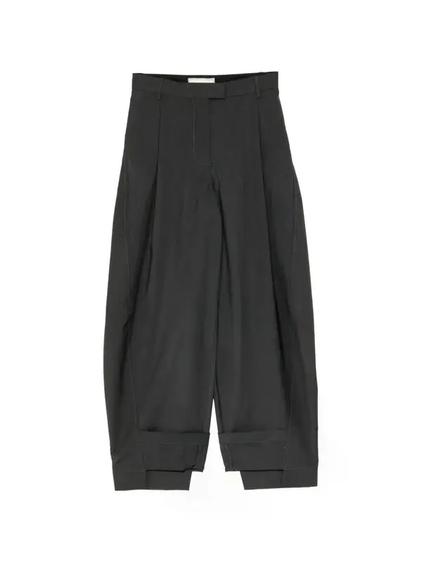 LITKOVSKA Pleated Barrel-leg Trousers