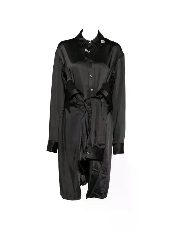 Mihara Yasuhiro Combined Shirt Dress - Black